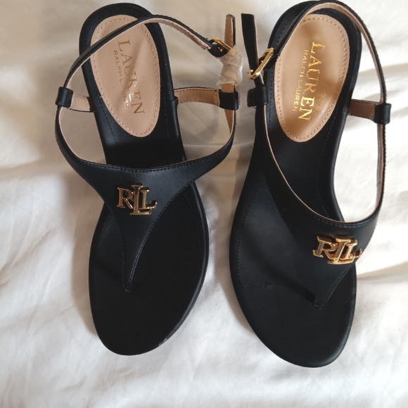 Lauren Ralph Lauren | Shoes | Lauren Ralph Lauren Womens Black Logo ...